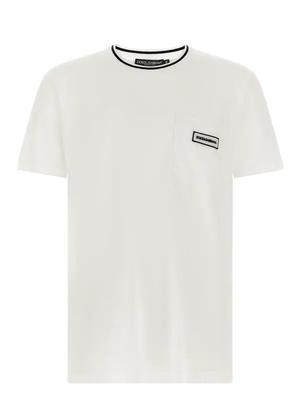 Dolce & Gabbana Logo Pocket T-shirt - White