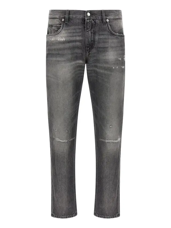 Dolce & Gabbana Distressed Jeans - Gray
