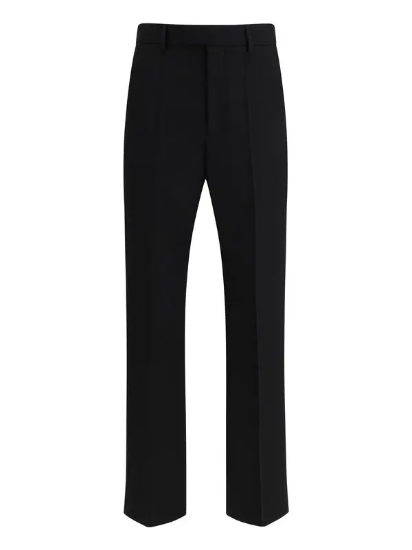 Valentino Garavani Virgin Wool Tailored Pants - Black