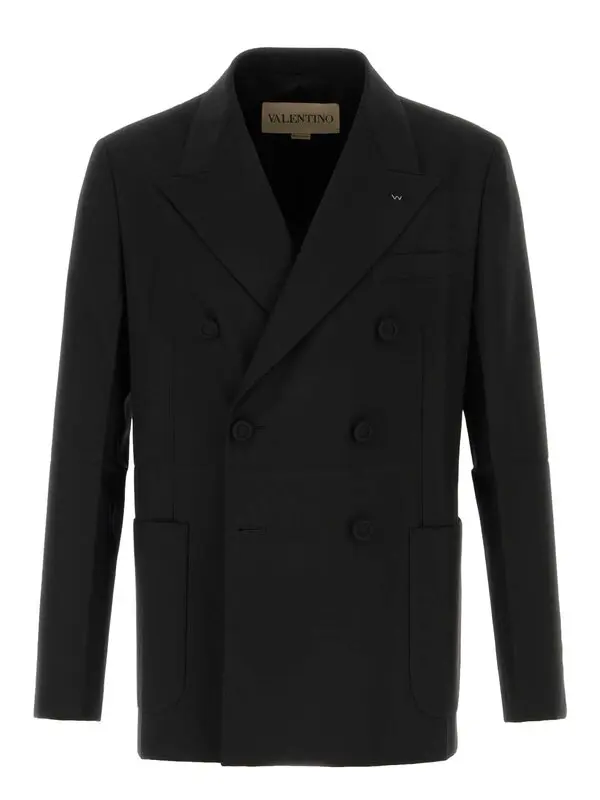 Valentino Garavani Wool Blazer - Black
