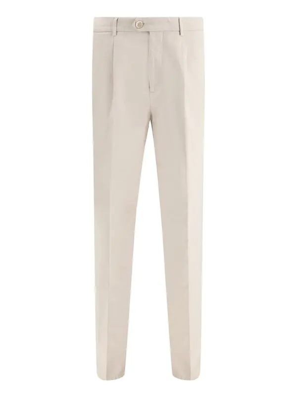 Brunello Cucinelli Tailored Cotton Pants - Multicolor