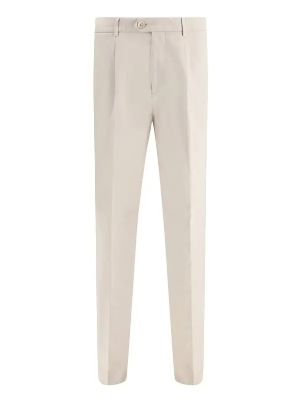 Brunello Cucinelli Tailored Cotton Pants - Multicolor