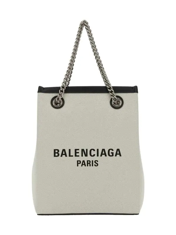 Balenciaga Sand Canvas Duty Free Handbag - Brown