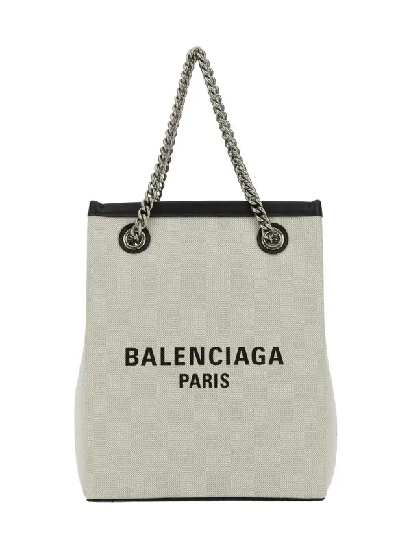 Balenciaga Duty Free Canvas Handbag - Brown