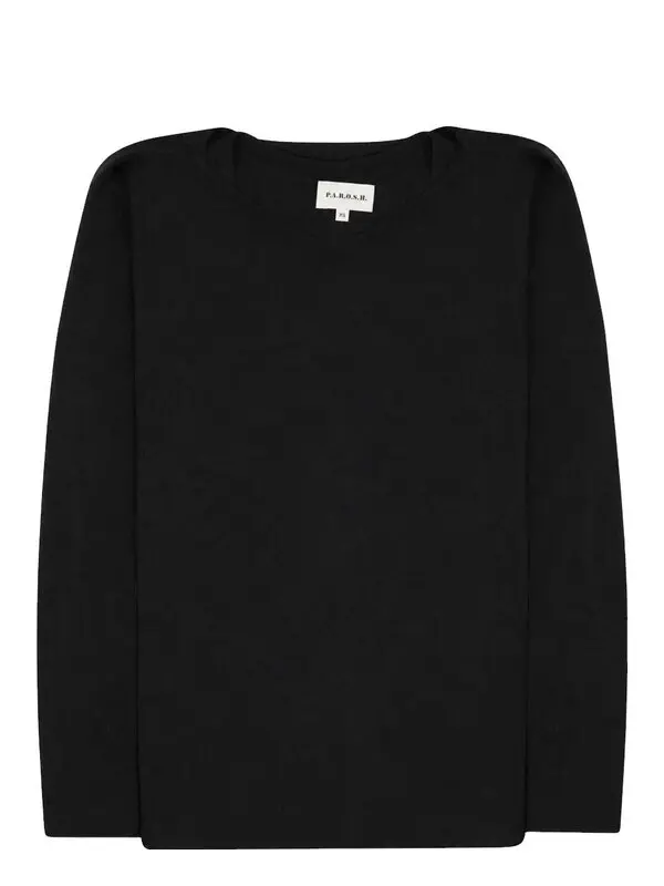 P.a.r.o.s.h Linen Blend V-neck Sweater - Black