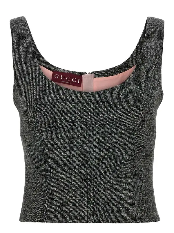 Gucci Two-tone Wool Tank Top - Multicolor