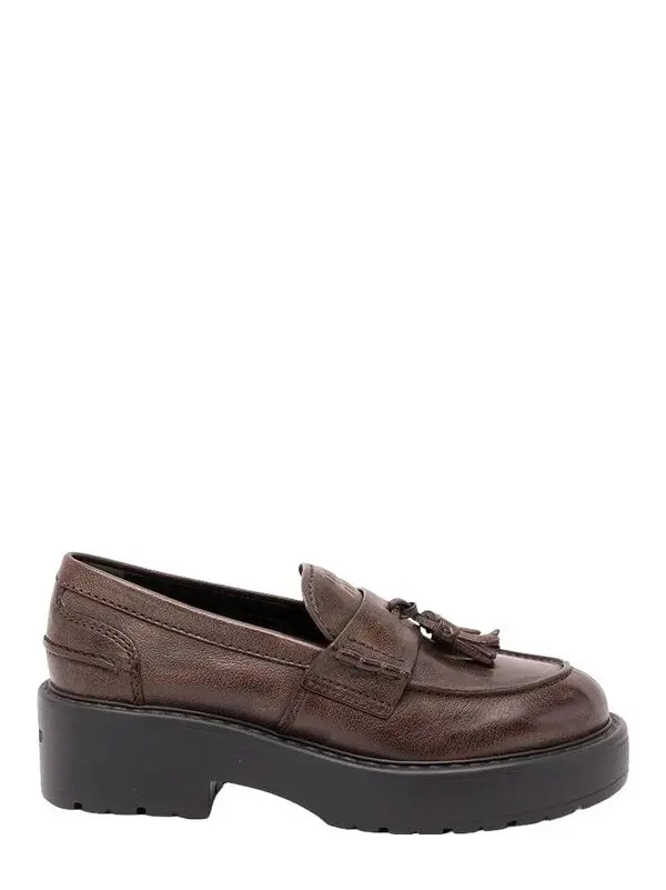 Miu Miu Buffalo Leather Loafers - Multicolor