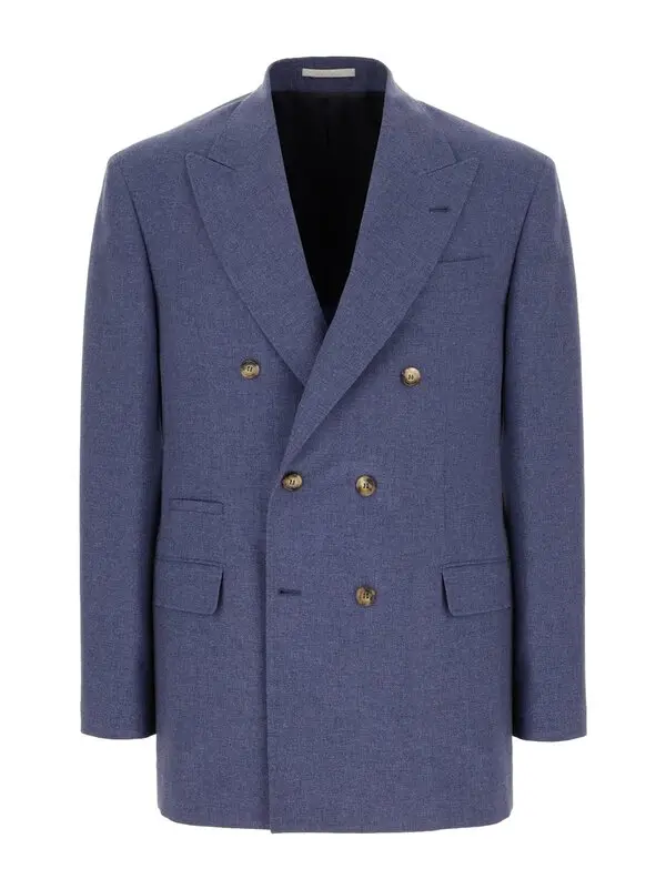 Brunello Cucinelli Double Breasted Blazer - Multicolor