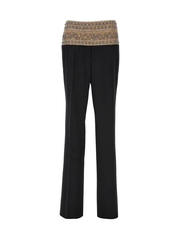 Stella McCartney Smoking' Crystal Trousers - Black