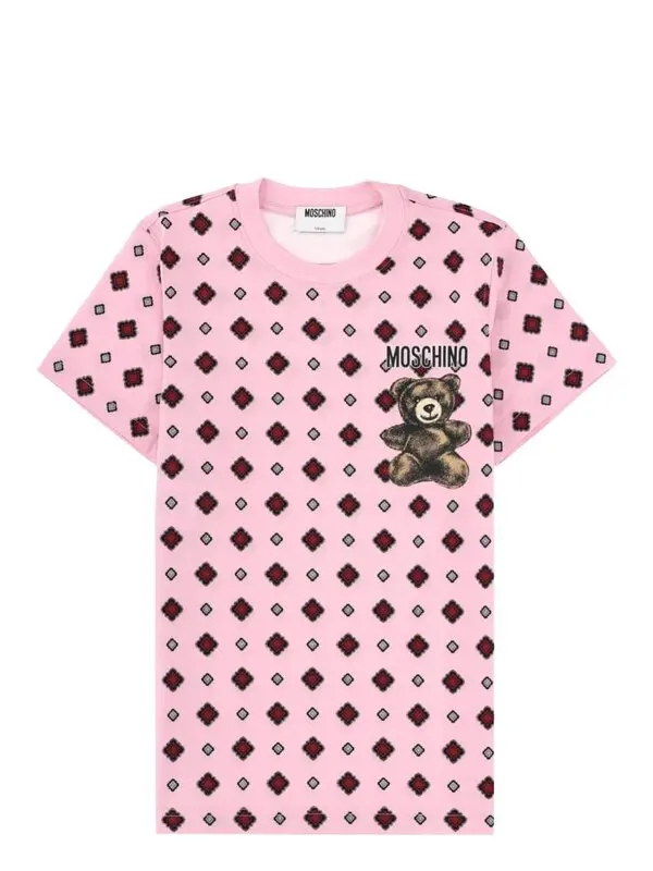 Moschino T-shirt With Print - Pink