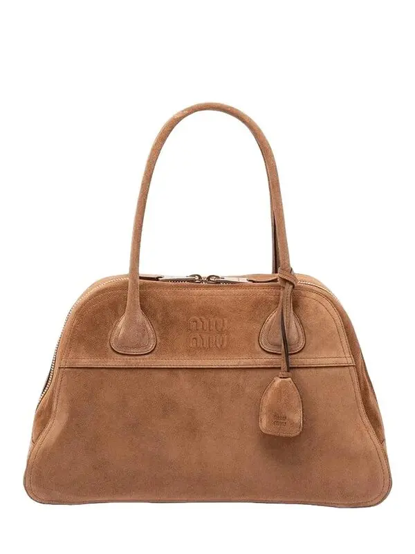 Miu Miu Calf Leather Suede Bag - Multicolor