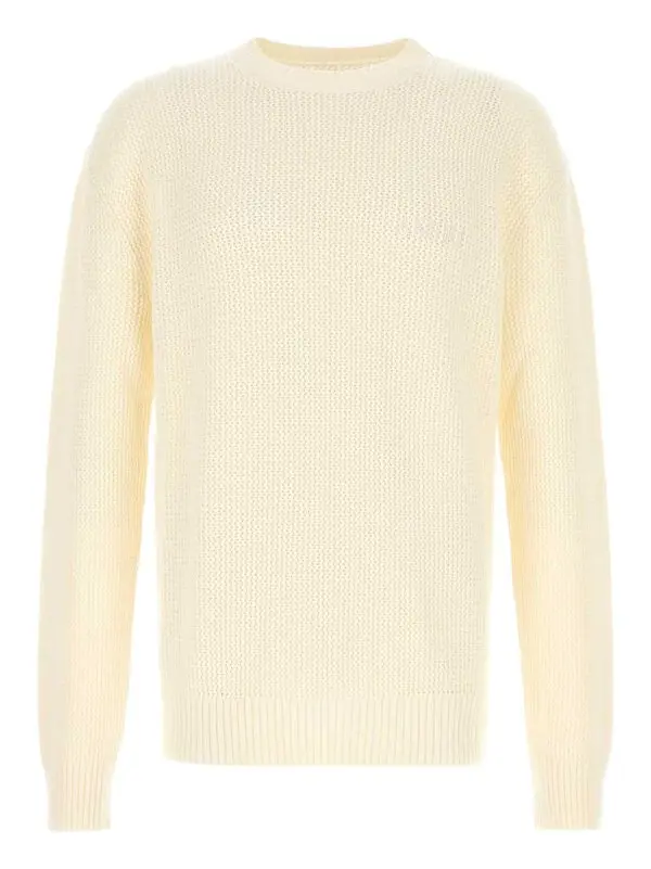 Amiri Cream Crochet Sweater - Yellow