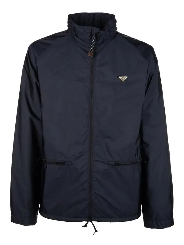 Prada Stand Collar Zip Up Jacket - Multicolor