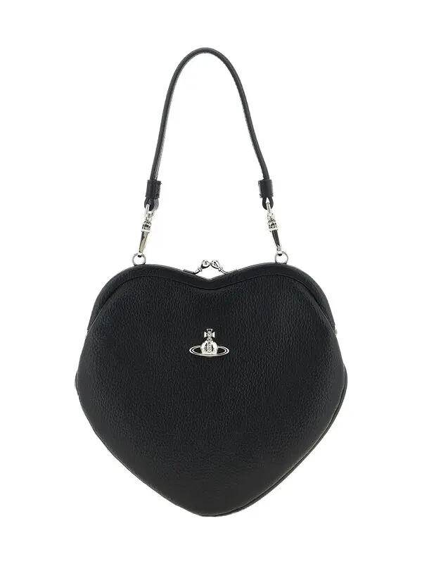 VIVIENNE WESTWOOD Belle Heart Frame Handbag - Black