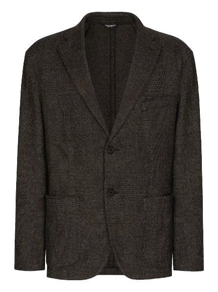 Dolce & Gabbana Checked Wool Blend Blazer - Multicolor