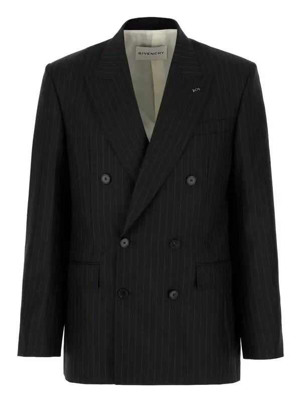 Givenchy Pinstripe Double-breasted Blazer - Multicolor