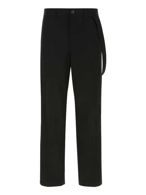 Burberry Cotton Wide-leg Pant - Black