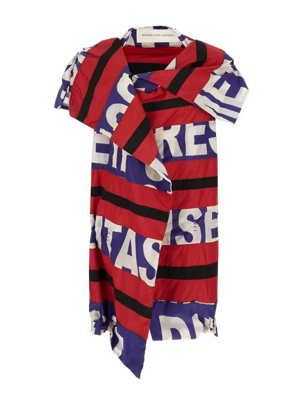 Dries Van Noten Graphic Printed Structured Blazer - Multicolor