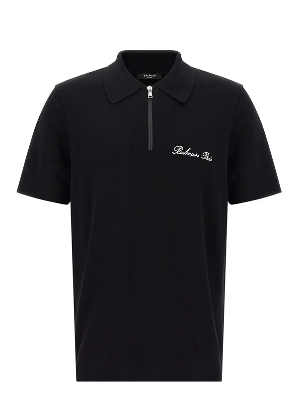 Balmain Logo Embroidery Polo Shirt - Multicolor