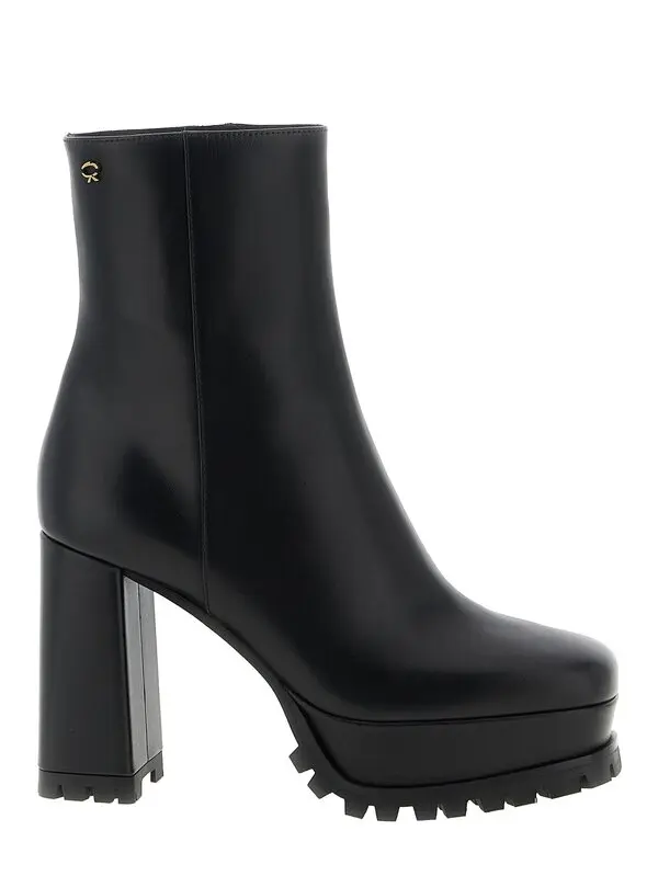 GIANVITO ROSSI Harlem Ankle Boots - Black