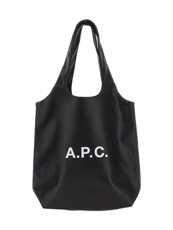 A.p.c. Borsa Tote Con Logo - Black