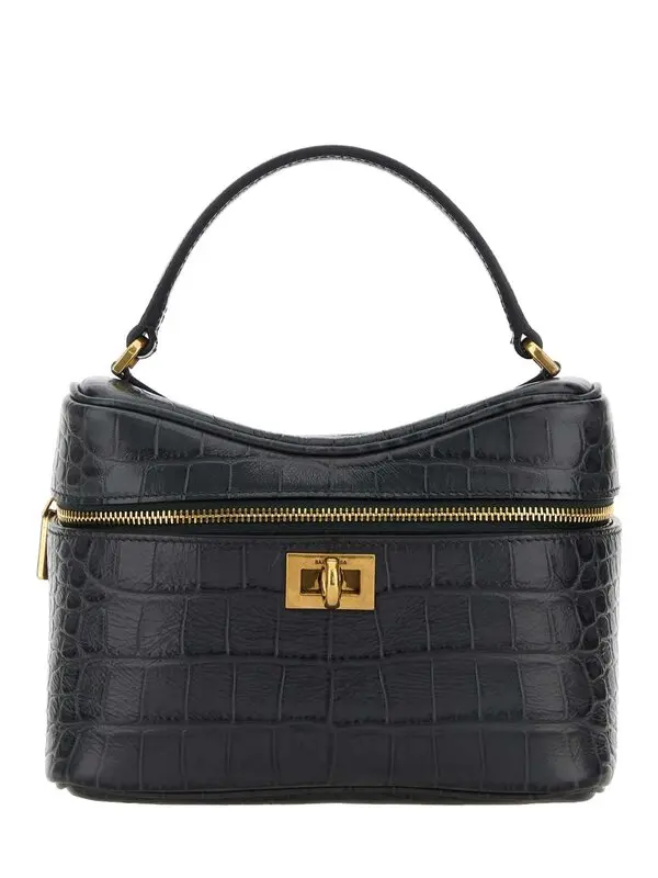 Balenciaga Denim Leather Rodeo Handbag - Blue