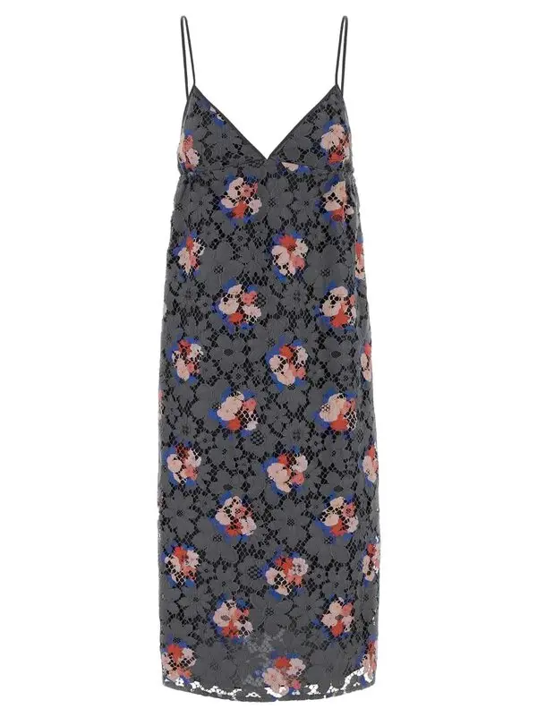 Fendi Printed Lace Dress - Multicolor