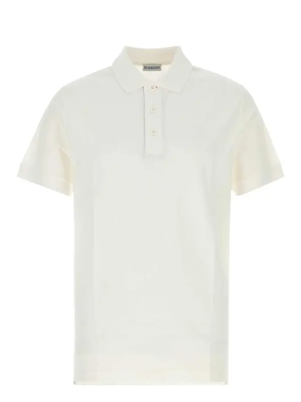 Burberry Piquet Polo Shirt - White