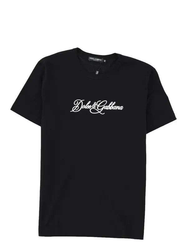 Dolce & Gabbana T-shirt In Cotone - Black