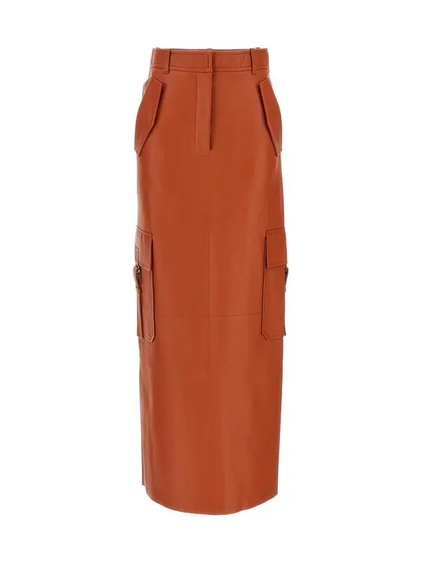 Zimmermann Illustration' Midi Skirt - Orange