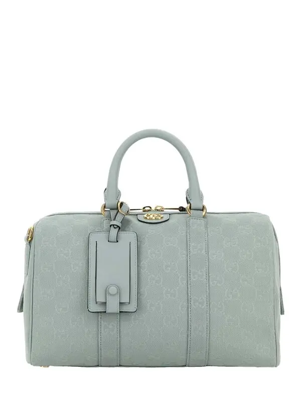 Gucci Pastel Light Canvas Medium Ophidia Handbag - Blue