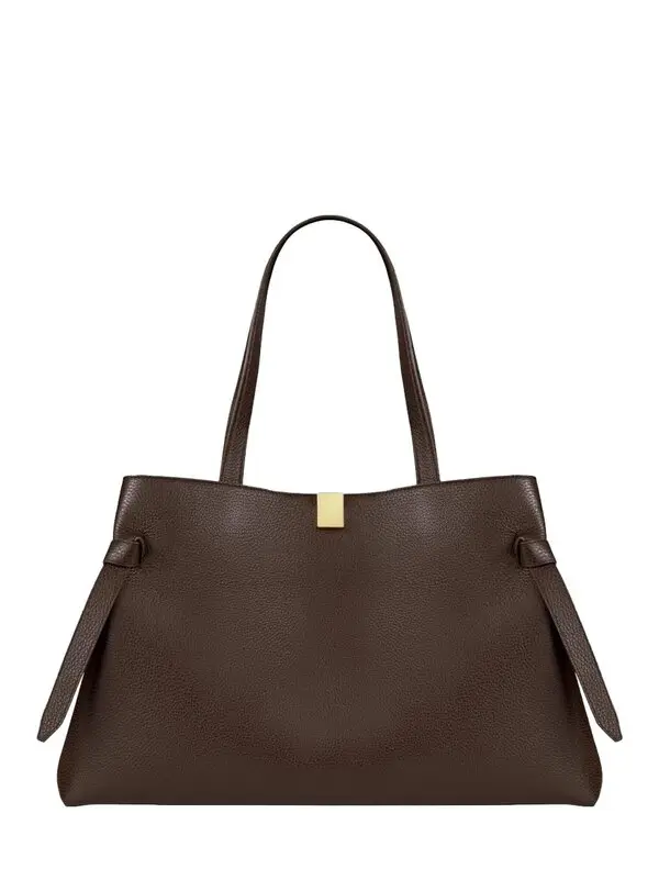 Yuzefi Leather Tote - Brown