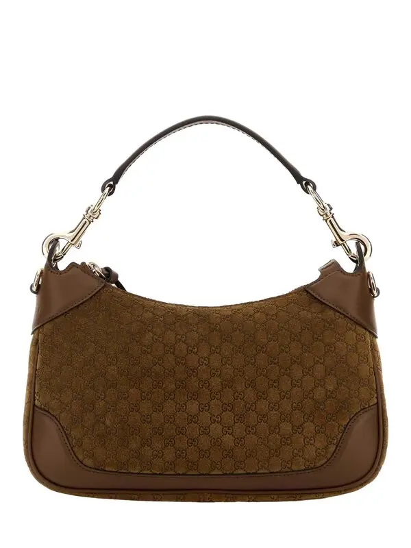 Gucci Suede Handbag - Brown