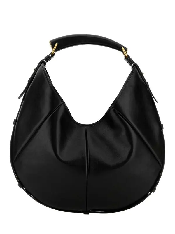 Saint Laurent Leather Medium Mombasa Shoulder Bag - Black