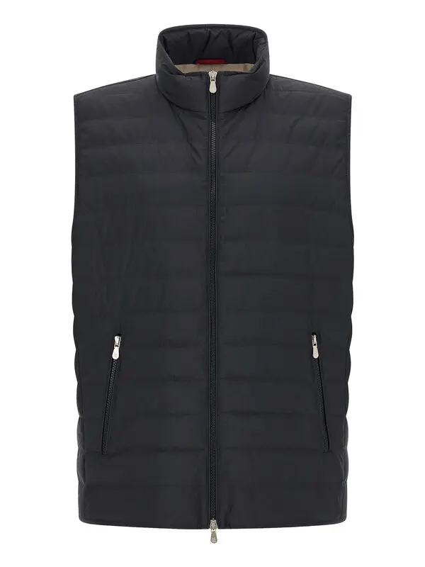 Brunello Cucinelli Quilted Vest - Blue