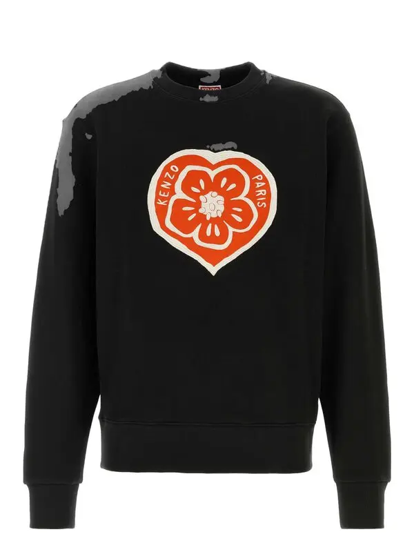 Kenzo Cotton Sweatshirt - Black