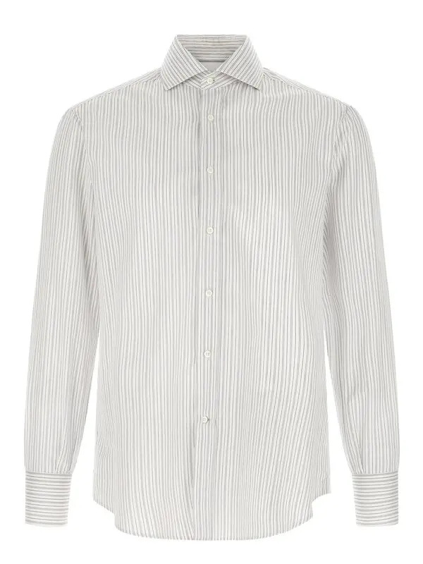 Brunello Cucinelli French Collar Shirt - Blue