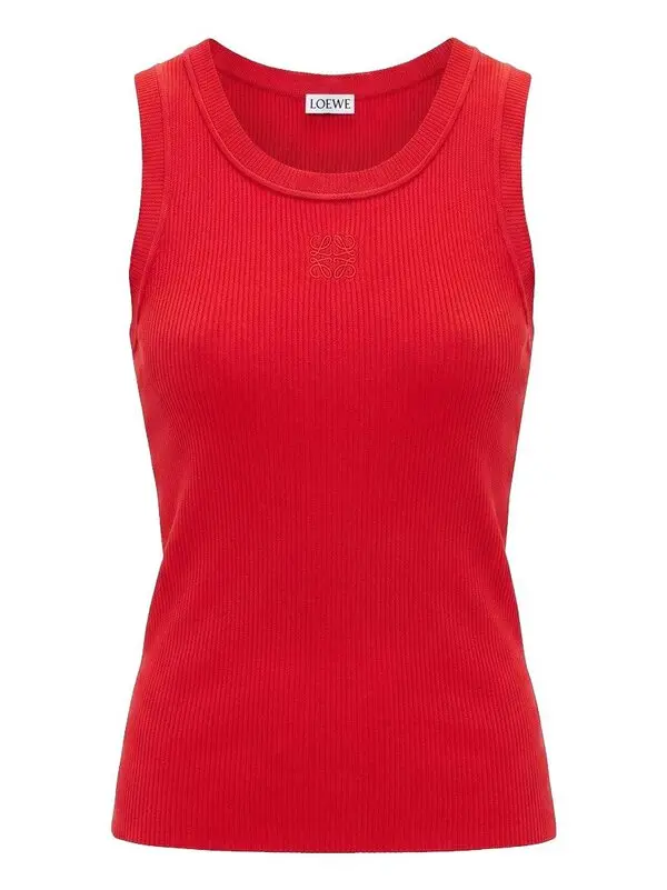 Loewe Viscose Ribbed Tank Top - Multicolor