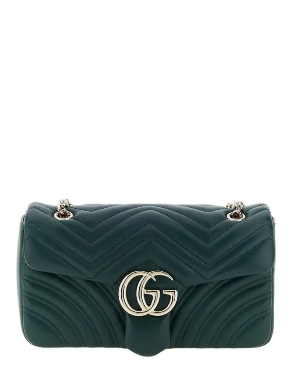 Gucci Gg Marmont Medium Shoulder Bag - Green