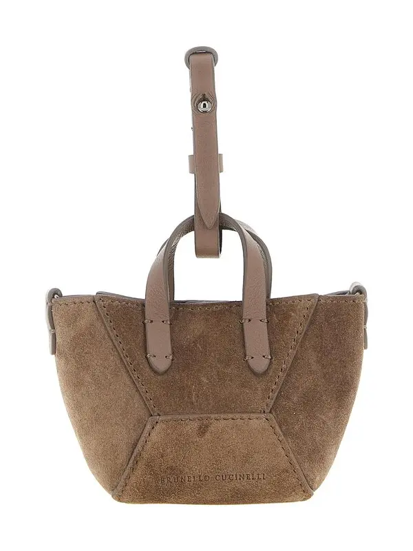 Brunello Cucinelli Micro 'bc Duo' Bag - Brown