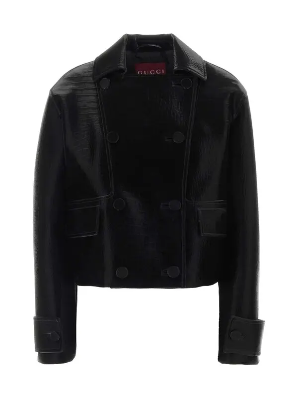 Gucci Leather Jacket - Black