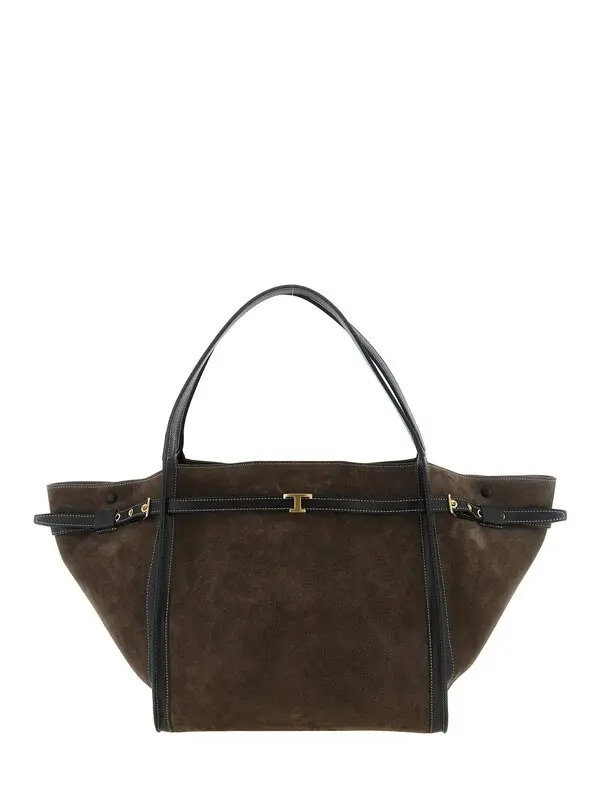 TOD'S Medium 'tim' Shopping Bag - Brown
