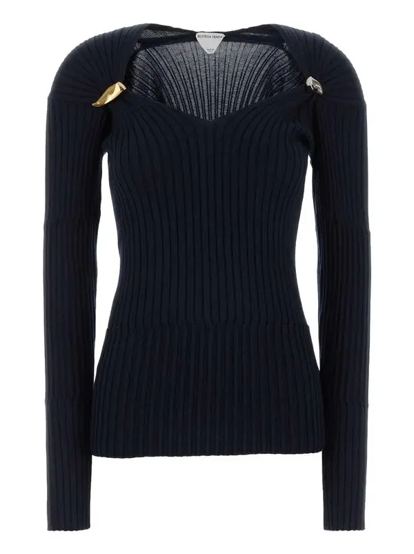 Bottega Veneta Cashmere Blend Top - Blue