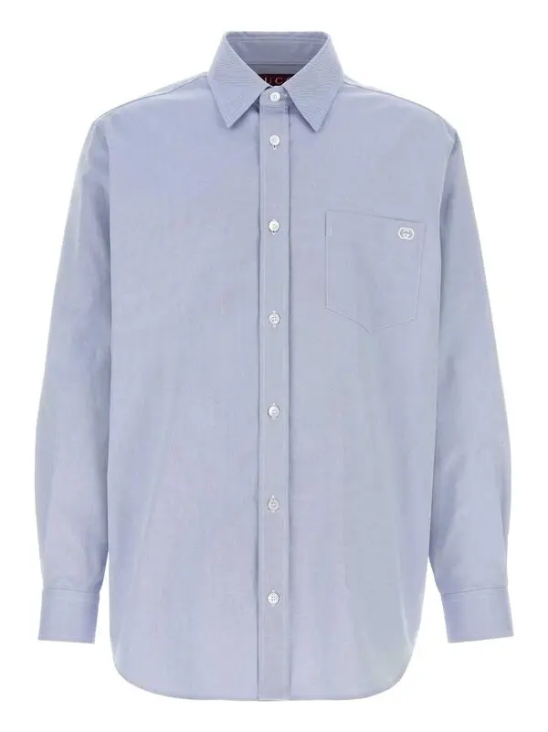 Gucci Powder Oxford Shirt - Blue