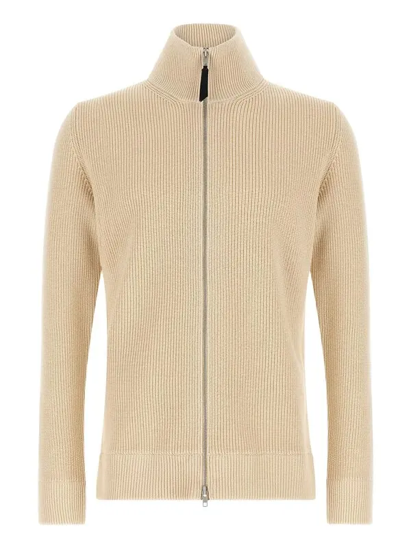MAISON MARGIELA Ribbed Knit Cardigan - Cream