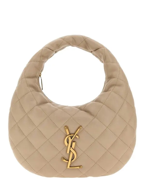 Saint Laurent Nappa Leather Icarino Shoulder Bag - Brown