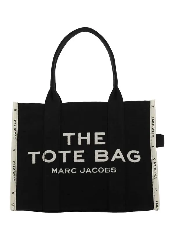 Marc Jacobs Canvas The Tote Shopping Bag - Black