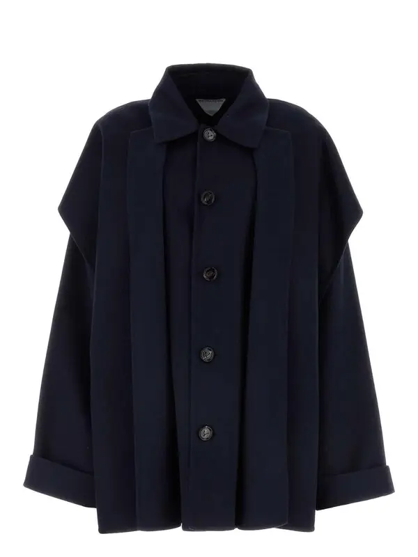 Bottega Veneta Wool Blend Coat - Blue