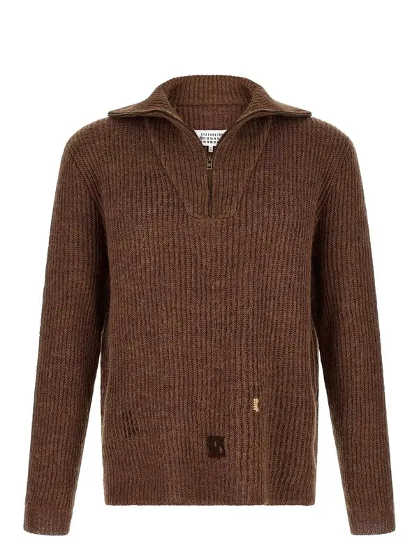 MAISON MARGIELA Mending Sweater - Brown