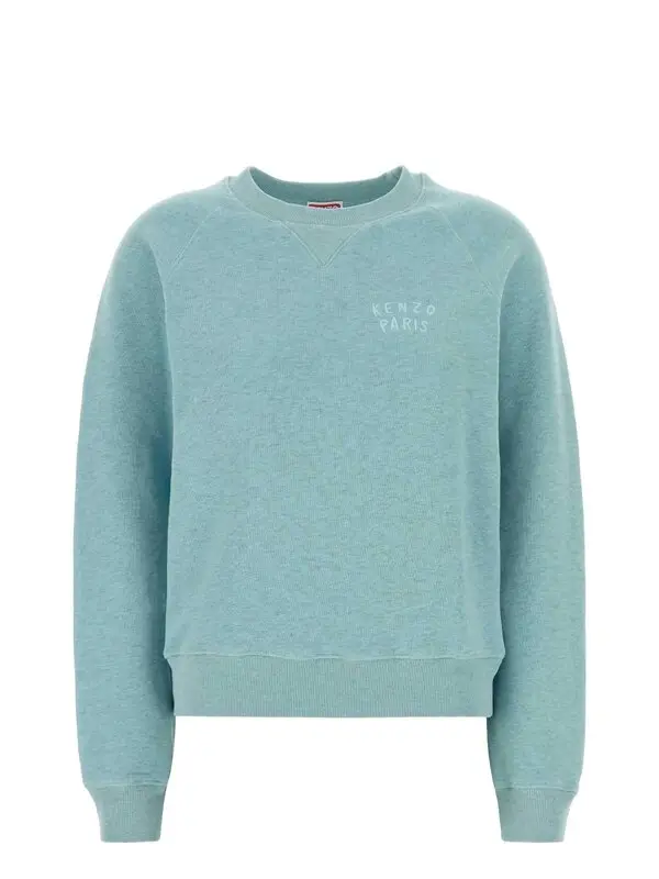 Kenzo Melange Light Cotton Sweatshirt - Blue